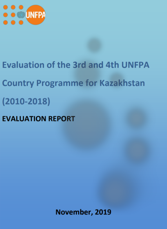 Evaluation of the 3rd and 4th UNFPA Country Programme for Kazakhstan ...