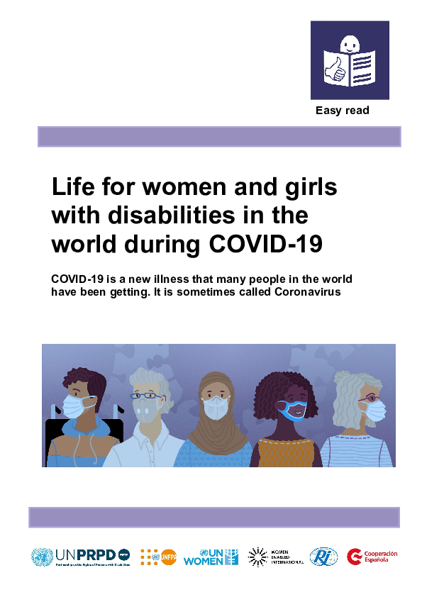 Easy Read: Life for women and girls with disabilities in the world ...