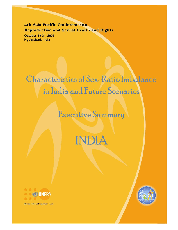 Characteristics of Sex-Ratio Imbalance in India, and Future Scenarios ...