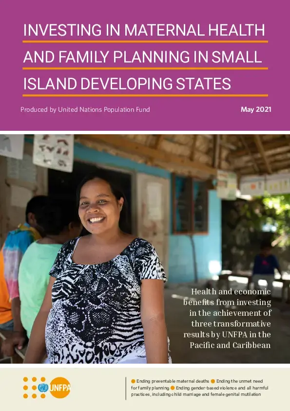Investing in Maternal Health and Family Planning in Small Island ...
