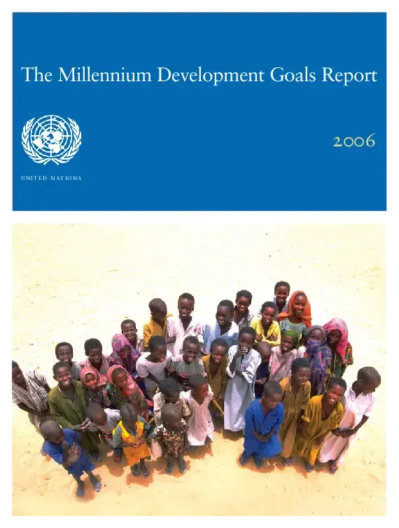 The Millennium Development Goals Report 2006 | UNFPA Administrative Agent