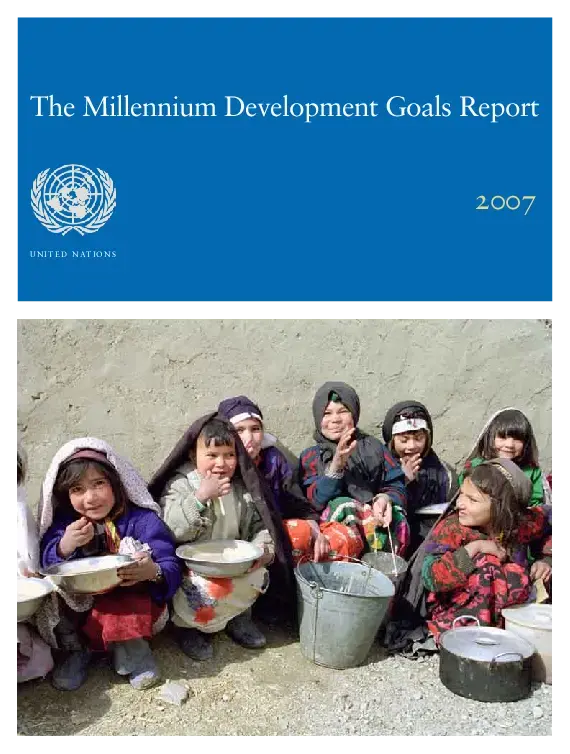 The Millennium Development Goals Report 2007 | UNFPA Administrative Agent