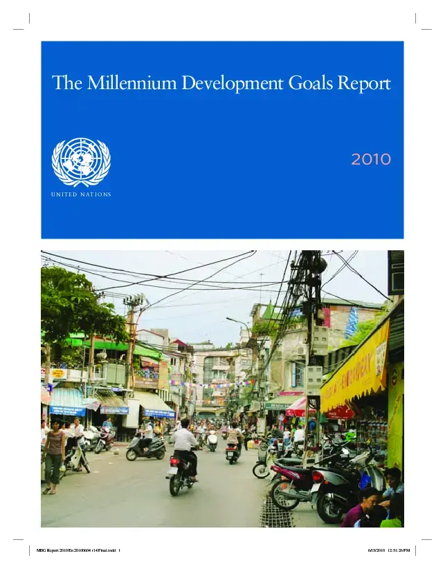 The Millennium Development Goals Report 2010 | UNFPA Administrative Agent